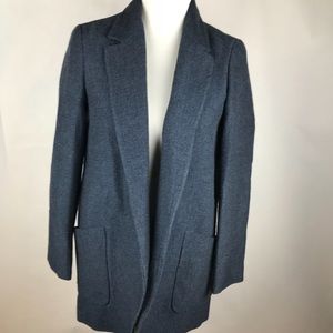 Zara | Jackets & Coats | Zara Basic Collection Blue Boyfriend Blazer ...